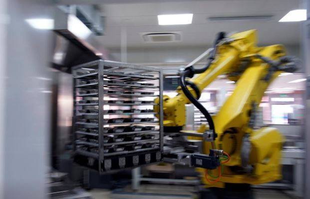 Robot chef serves Chinese school dinners-English-ACTUAL FruVeg